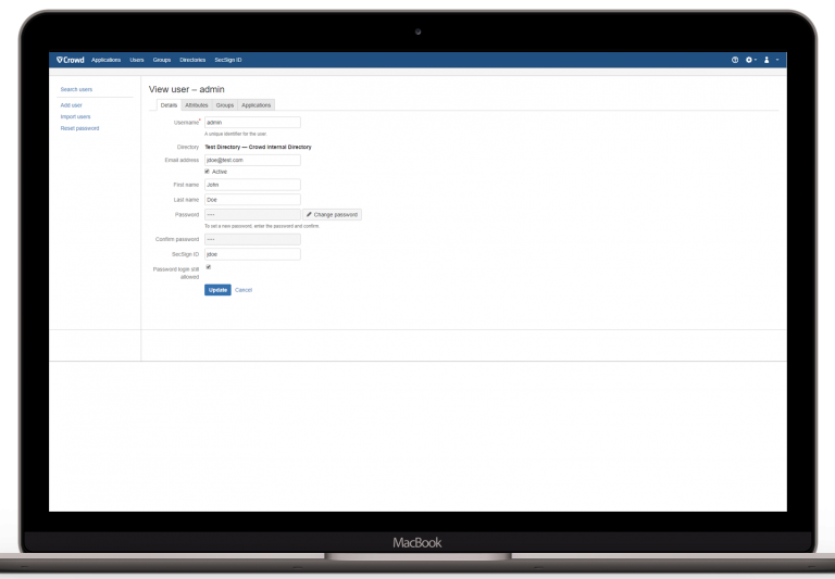 6 in laptop | SecSign 2FA