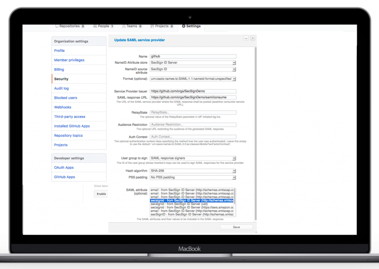 GitHub3 - SecSign 2FA
