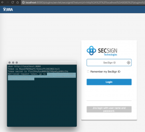 JIRA REST API OAuth Zwei-Faktor Authentifizierung - SecSign 2FA