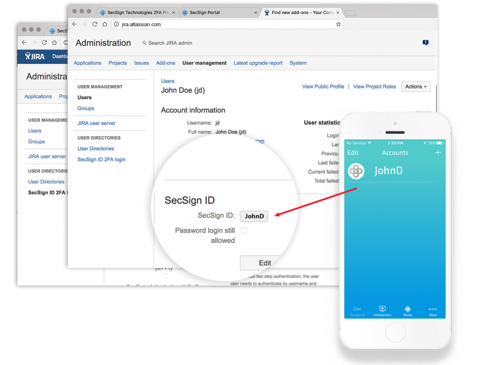 screenjira1 - SecSign 2FA