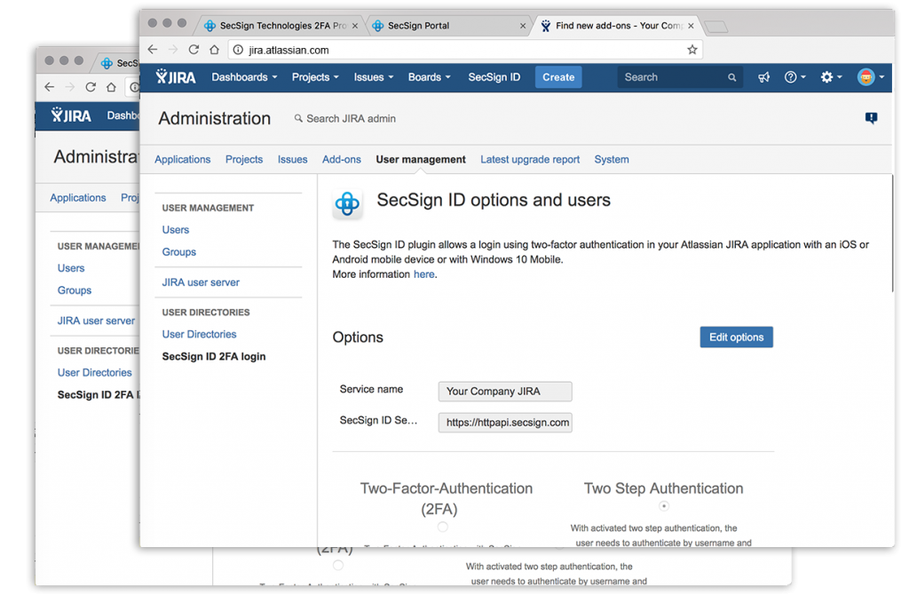 screenjira2 - SecSign 2FA