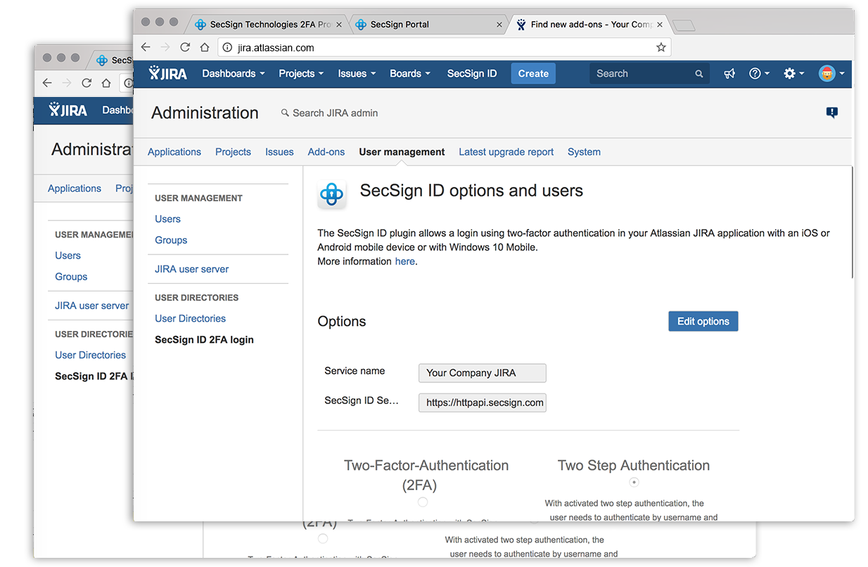 screenjira2 - SecSign 2FA
