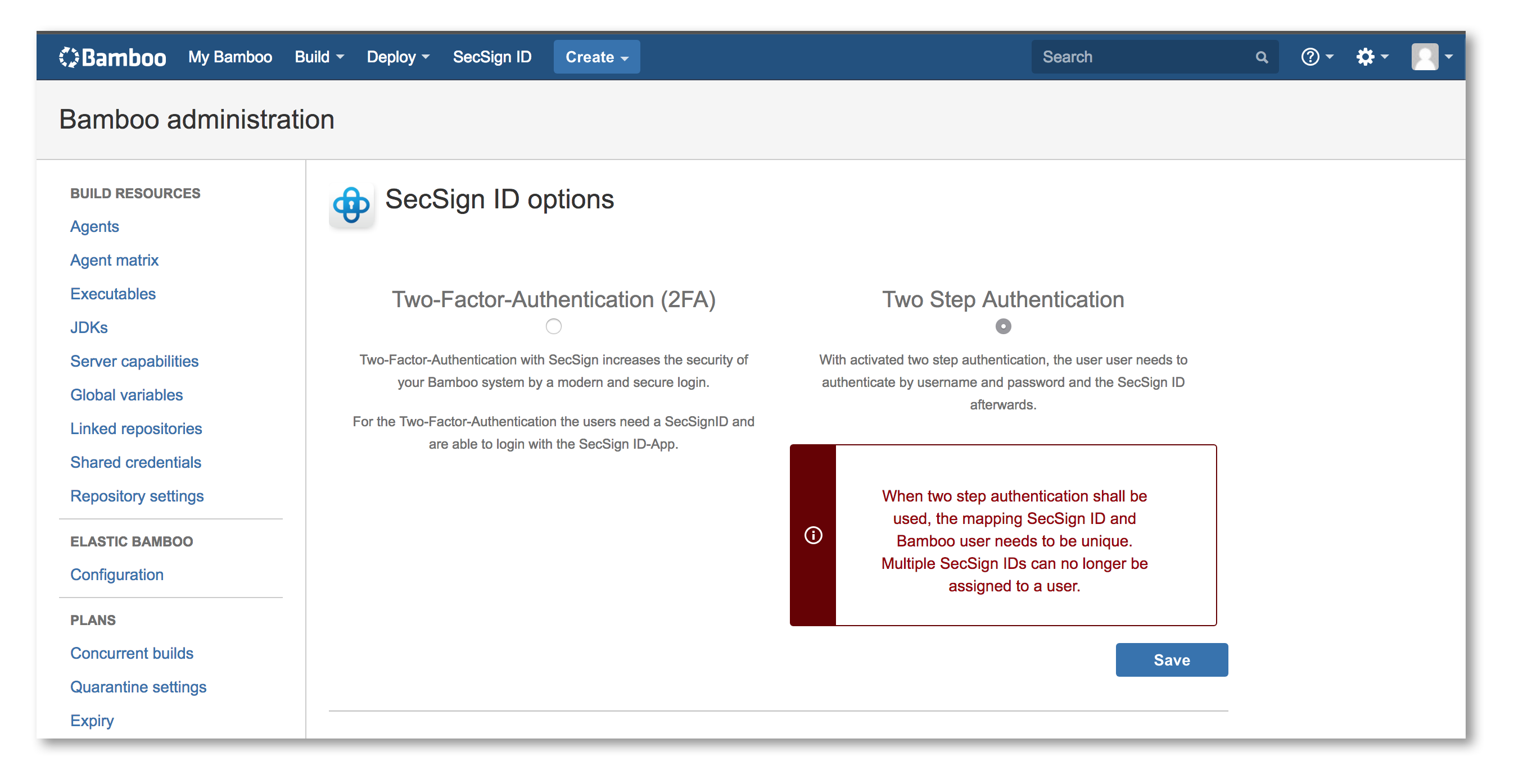 Bamboo Tutorial 8 - SecSign 2FA