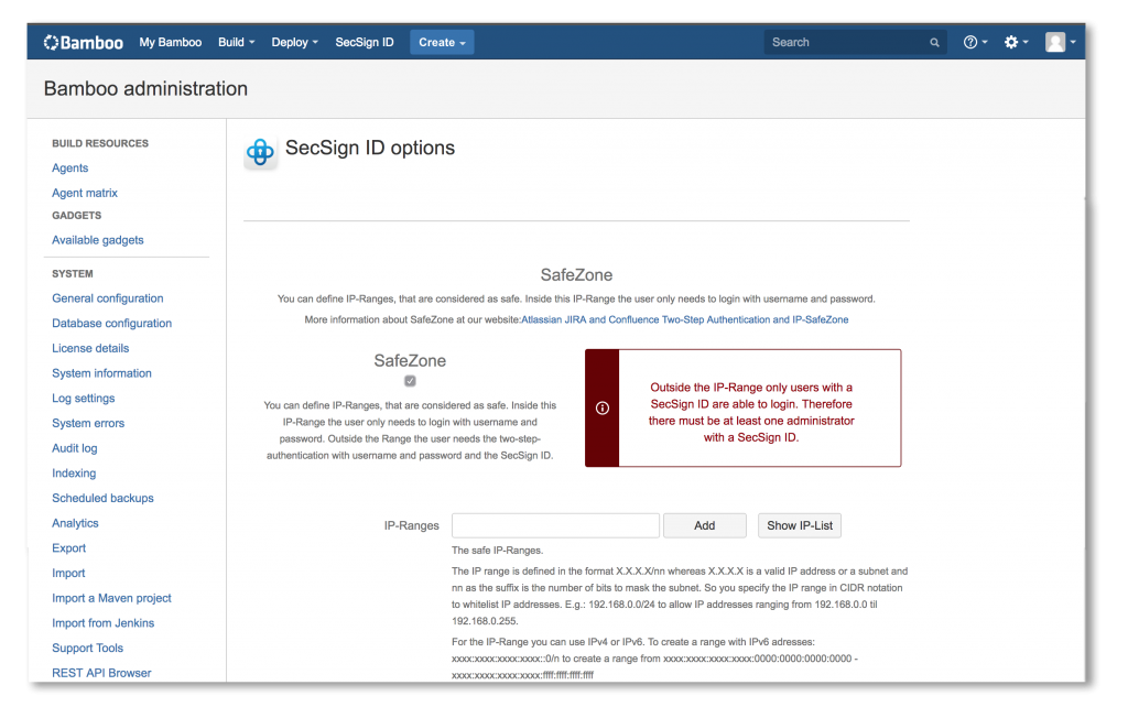 Bamboo Tutorial 9 - SecSign 2FA