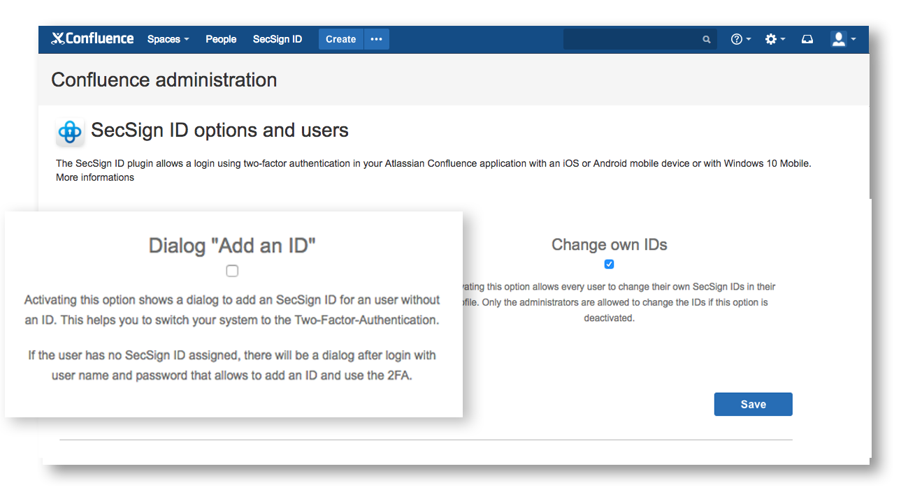 Confluence Two-Factor Authentication | SecSign 2FA