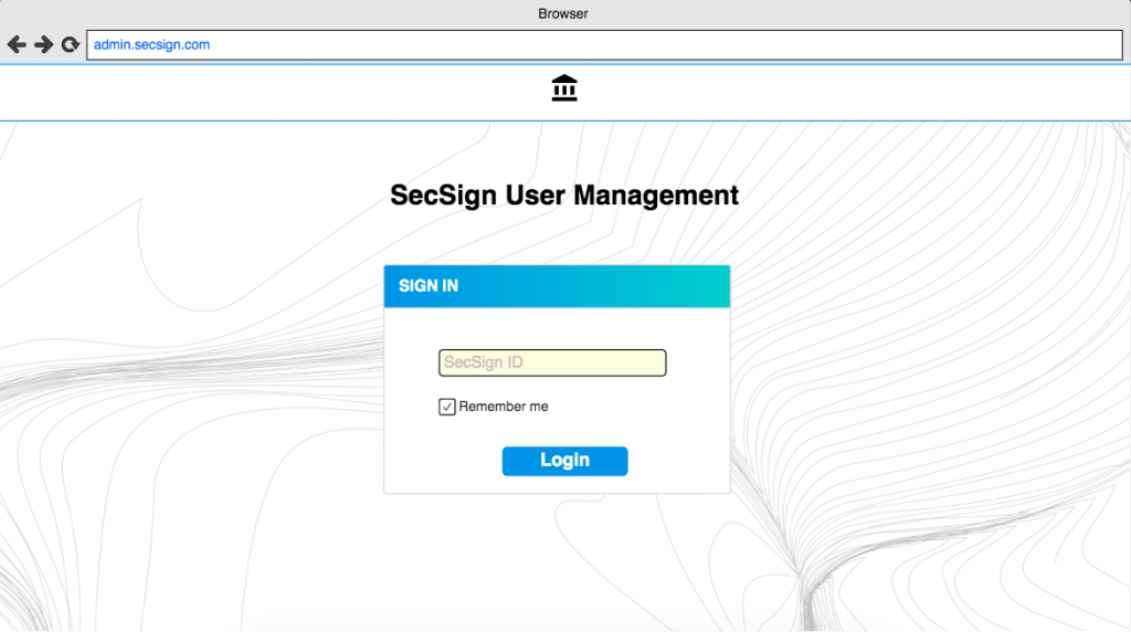 SecSign 2FA admin panel login auth - SecSign 2FA