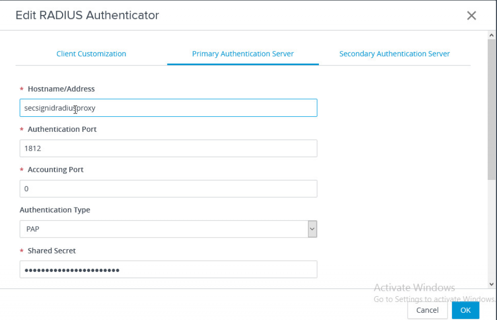 Horizon-4 - SecSign 2FA